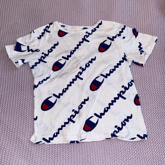 Champion | Shirts & Tops | Big Boys Champion All Over Logo Tee | Poshmark